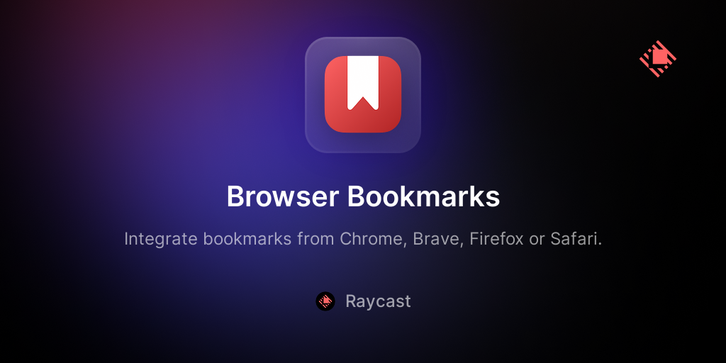 Raycast Store: Browser Bookmarks