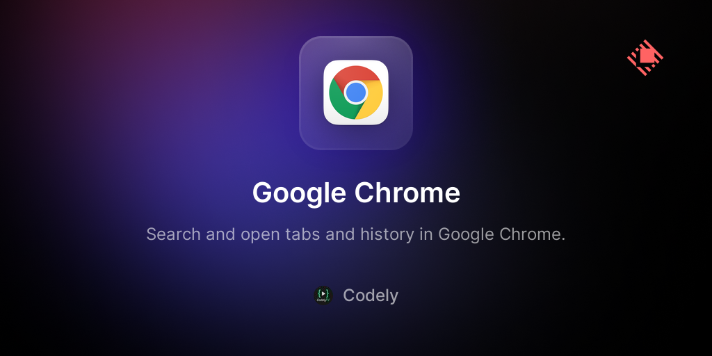 Codely/google-chrome - Raycast Store