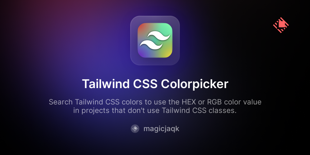 Raycast Store: Tailwind CSS Colorpicker